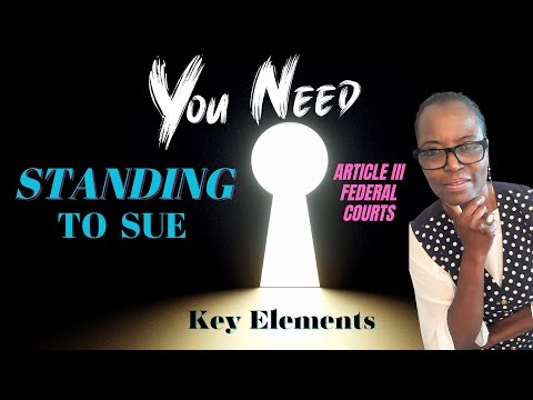 Suffered Constitutional Violation. Filing Federal Lawsuit? Be Sure To Assert Standing To Sue.