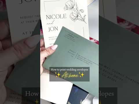 Use Canva to PRINT wedding envelopes at home