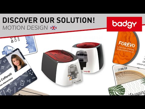 Evolis Badgy 100 Colour Plastic ID Card Printer Starter Package - InkStation