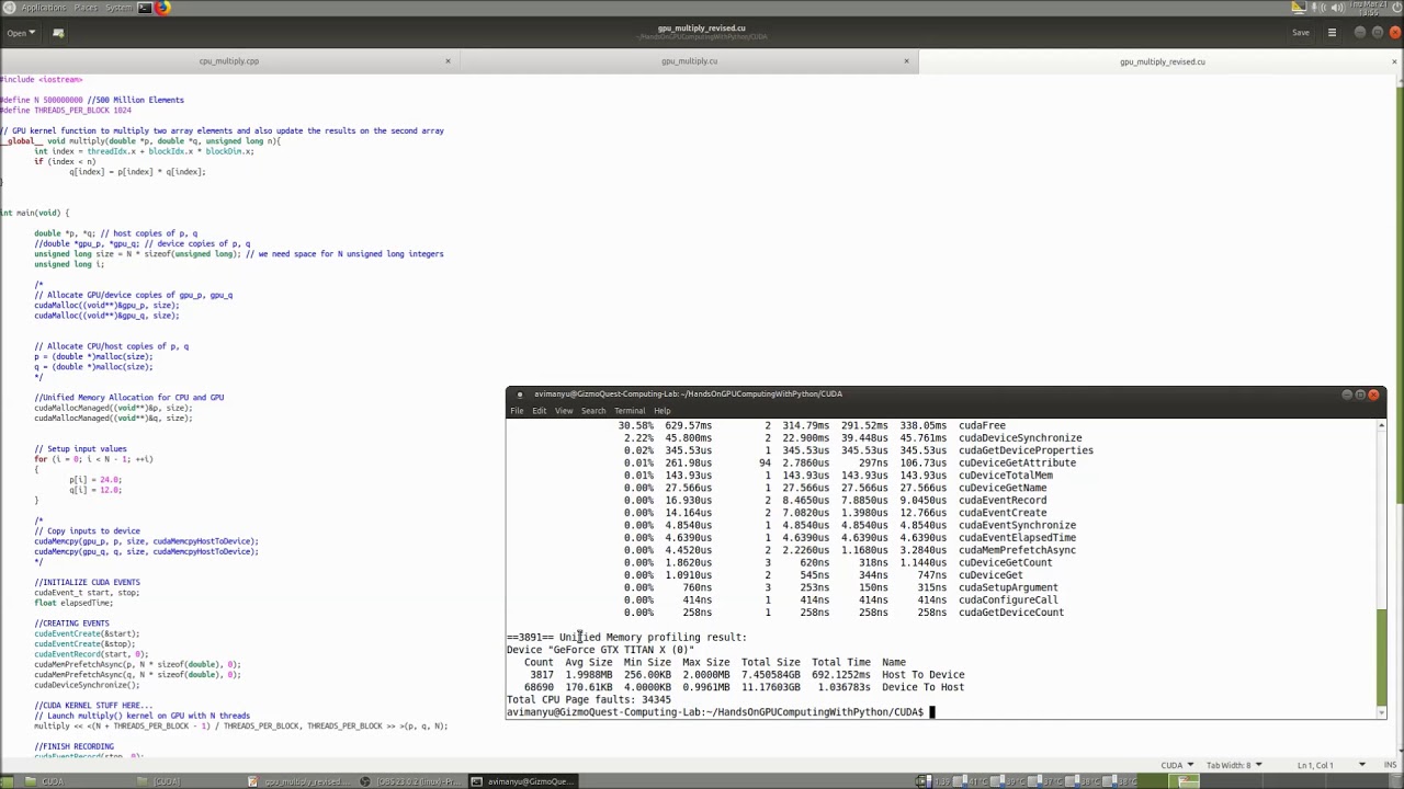 Hands-On GPU Computing with Python | 6. Working with CUDA and PyCUDA