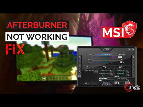 Fix: MSI Afterburner not working