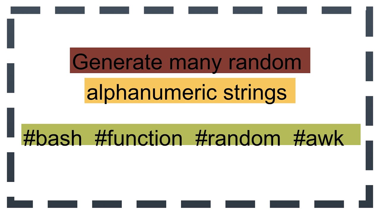 Generate many random alphanumeric strings
