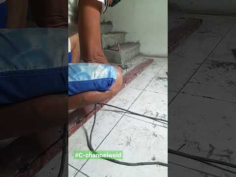 c-channel stich weld#housebeamsuport