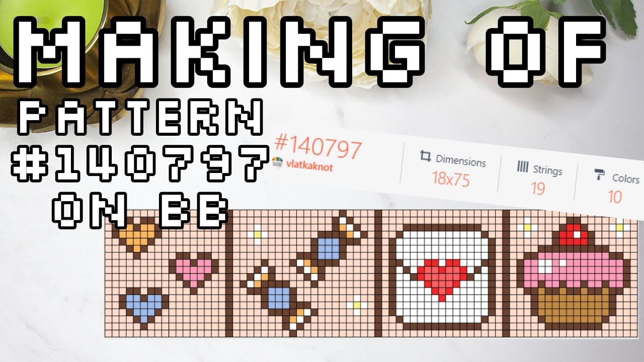 MAKING OF pattern #140797 on BraceletBook 💘 | VLATKAKNOTS TUTORIALS