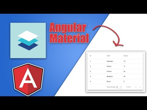 Learn Angular Material Data Table Tutorial - Mind Luster