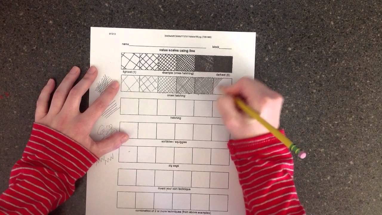Value scales with line