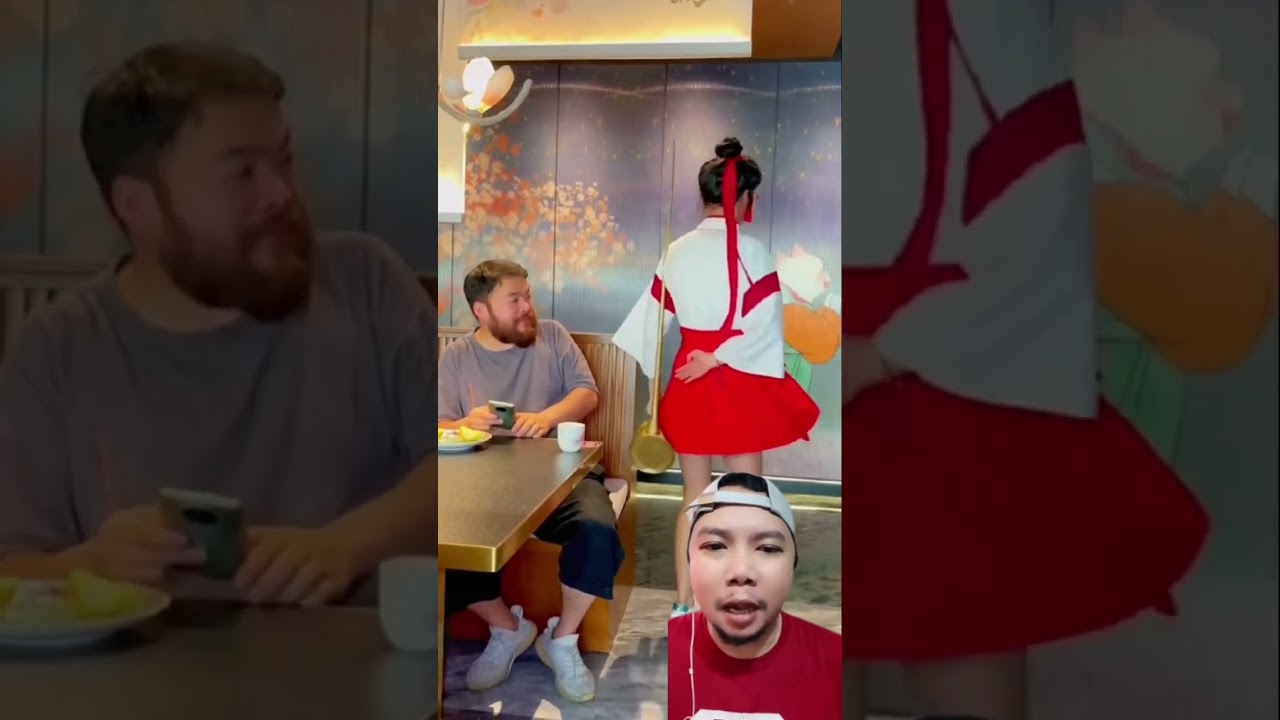 Pelayan Topeng kucing yang Keren #shorts #ngeshortsdulu