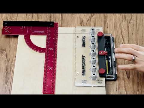 Milescraft 1343 ShelfJig - Create custom cabinet shelving like a Pro