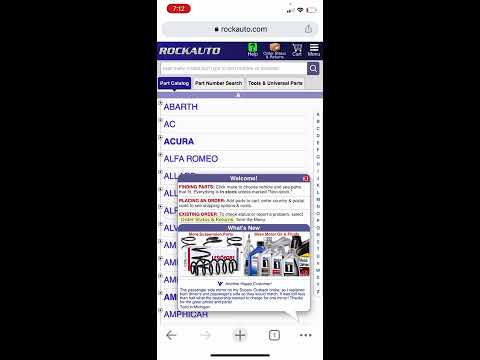 How to find parts on Rockauto