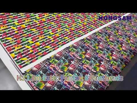 ITCPE 2025 in Guangzhou, #HONGSAM is exhibiting HJ 1.8m width latex printer, printing leather