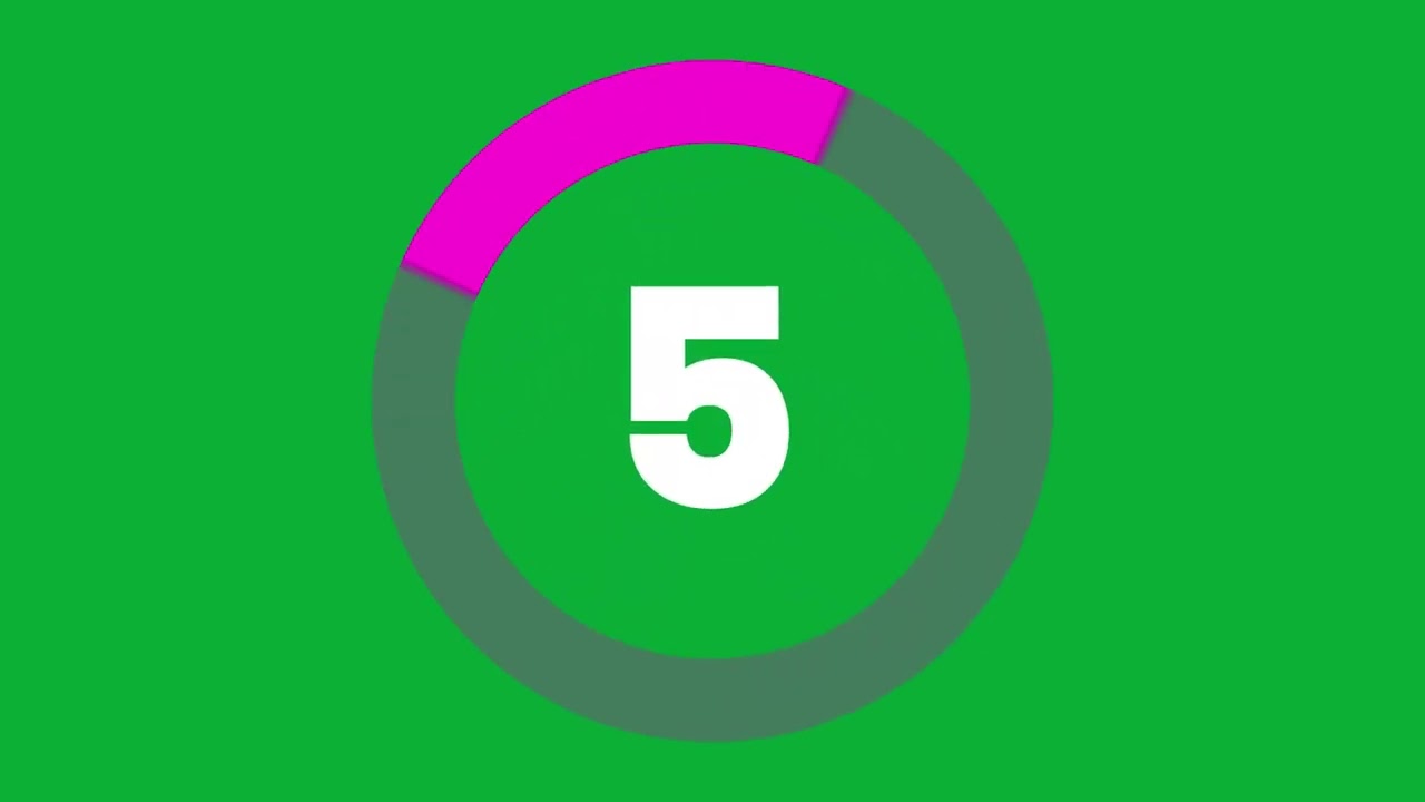 10 Seconds Countdown | #greenscreen | Free Stock