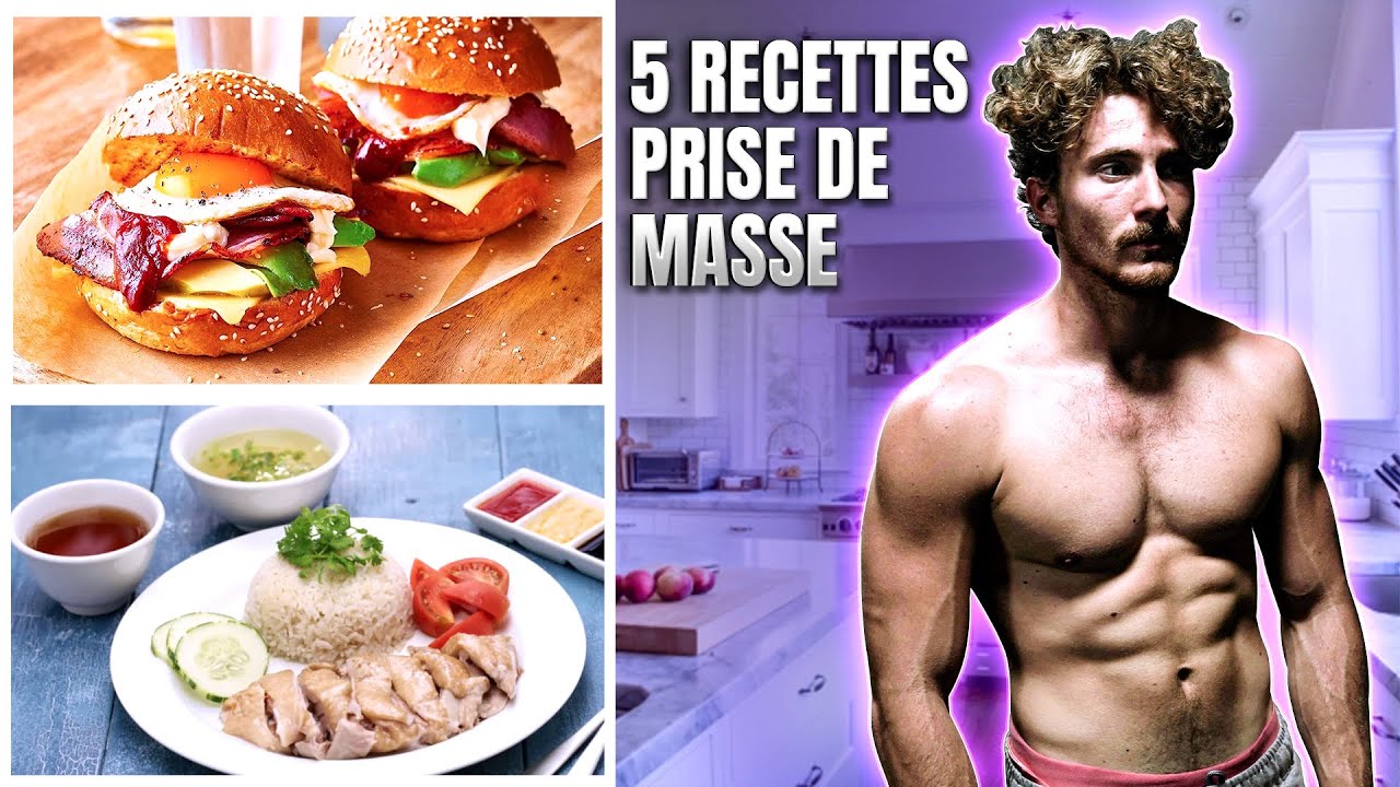 5 RECETTES SIMPLES DE PRISE DE MASSE POUR PRENDRE DU MUSCLE  (Protéines + Calories)