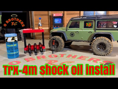 Trx-4m shock oil upgrade how to quick easy