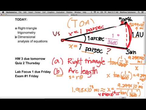125.C1: What is a Parsec?