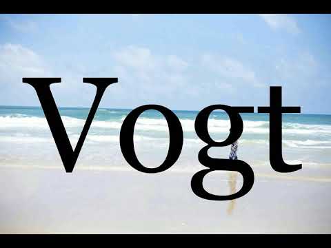 How To Pronounce Vogt๐๐๐๐๐๐Pronunciation Of Vogt