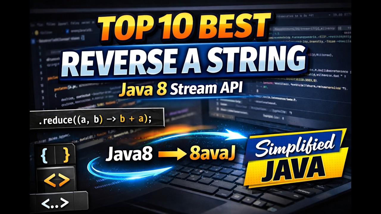 Reverse a String Using Java 8 Streams | Interview Coding Question