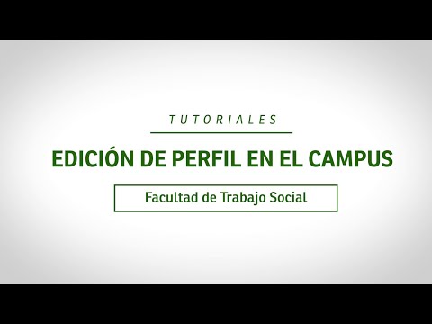 Edición de Perfil en el Campus Virtual de la UNER
