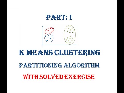 Part I: K Means Clustering Algorithm, Partitioning Method, Machine Learning, Data Mining, Solved