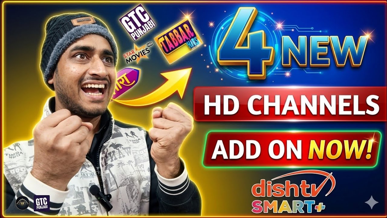 4 New HD Channels Add on Dish TV ✅ || Dish TV || D2H || DD Free Dish New Update Today