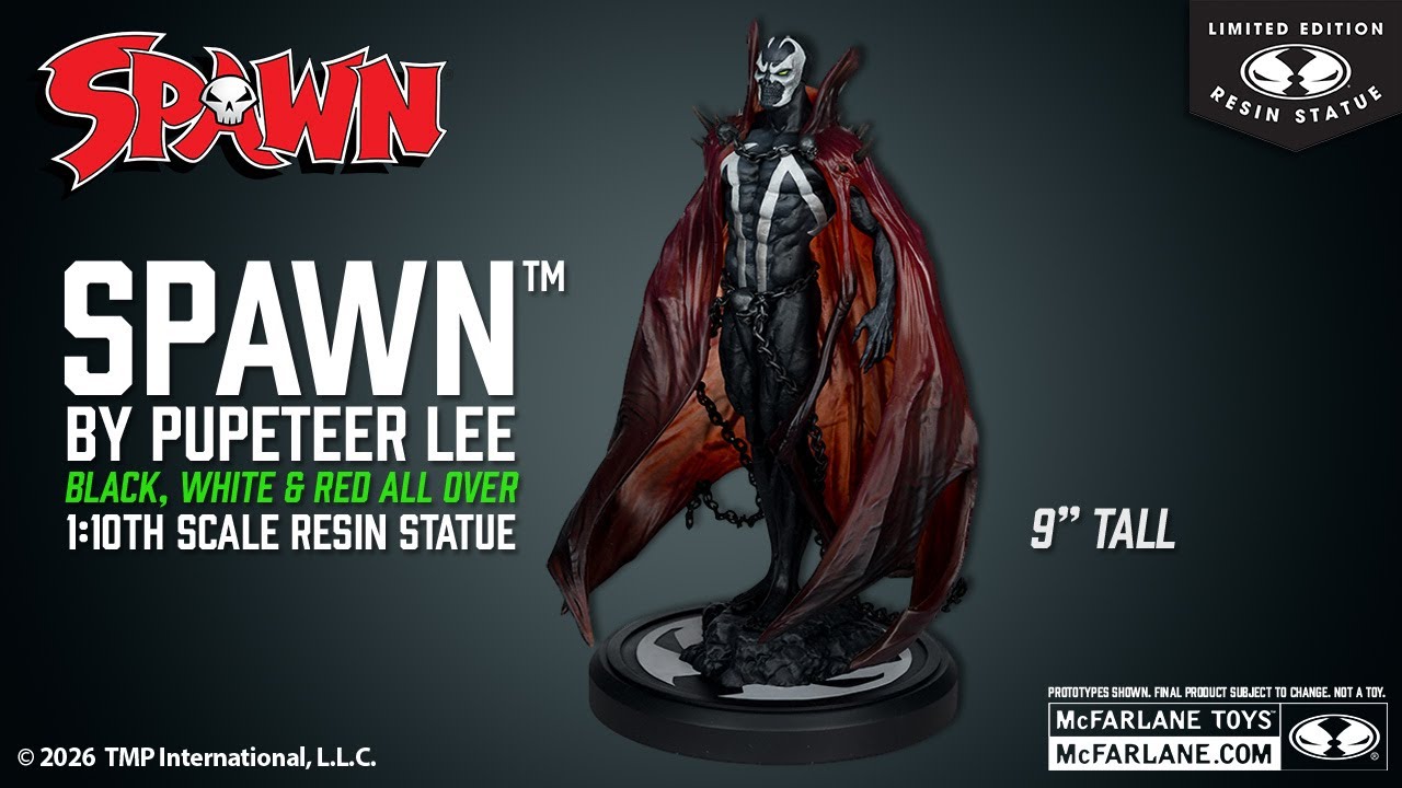 NEW Spawn™ Spawn by Pupeteer Lee (Black, White & Red All Over) Resin Statue |  Statue Showcase
