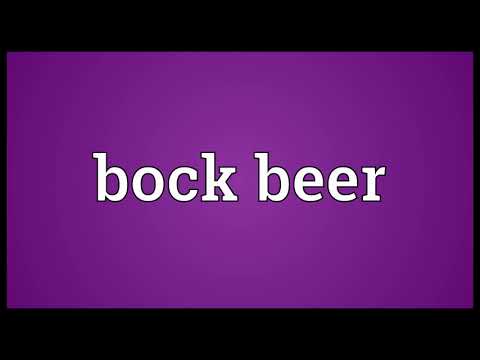 Bock beer Meaning