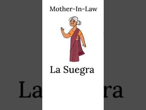 Learn Spanish Vocabulary - Learn to Say 'Mother-In-Law' with Pictures | #shorts #spanish