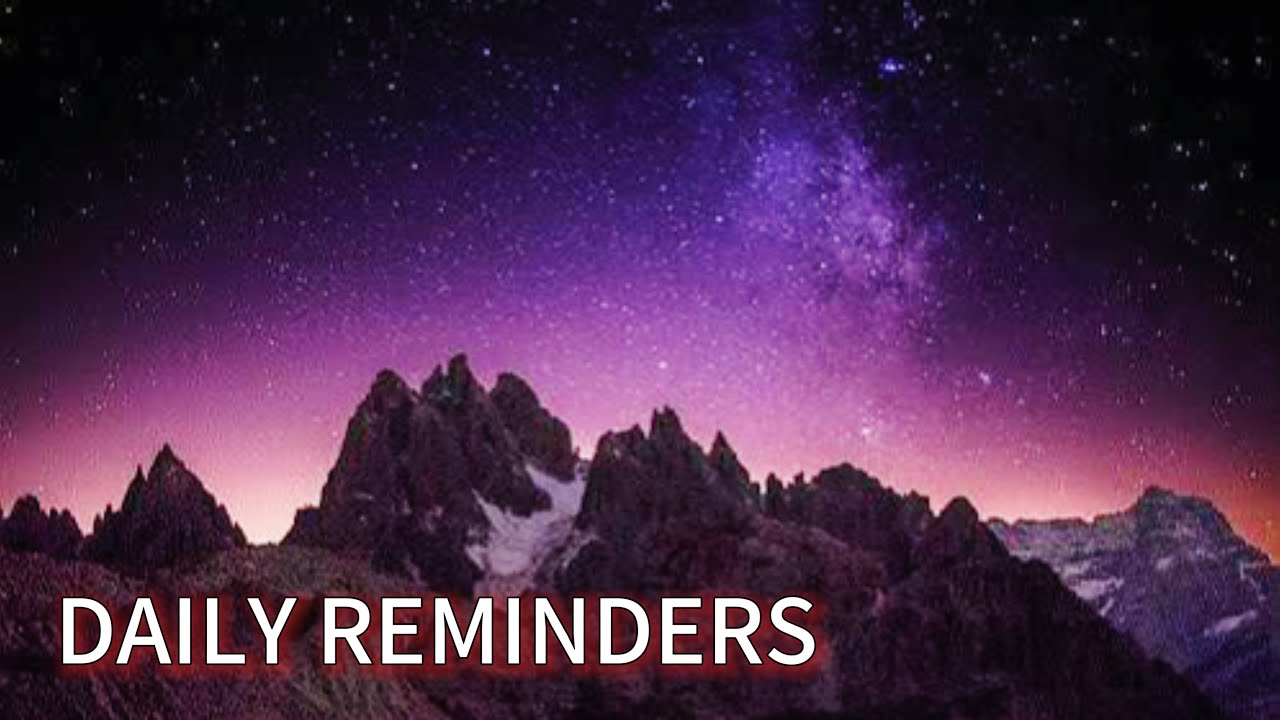 Daily Reminders #8