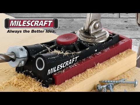 Milescraft 1325 PocketJig200: Complete Pocket Hole Jig Kit for Strong, Lasting Projects and Repairs