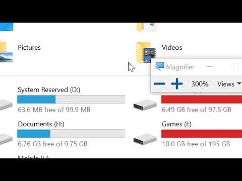 Zoom in and zoom out the window using shortcut key or magnifier window in windows operating system