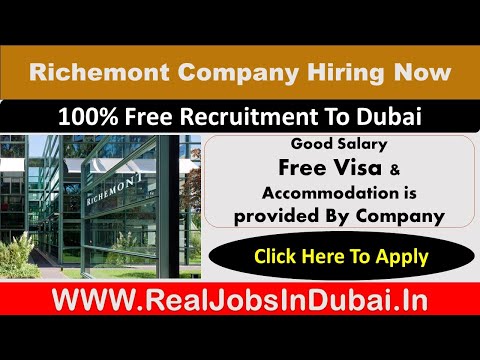 Richemont Company Hiring Staff In Dubai-UAE 2020