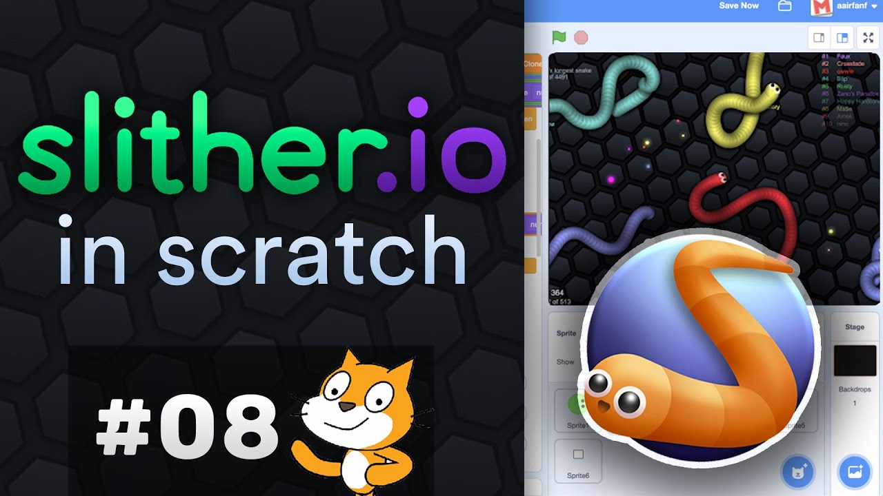 Scratch Tutorial: Slither.io in Scratch! (Part 8)