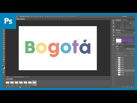 Hacer GIF de TEXTO en Photoshop CC