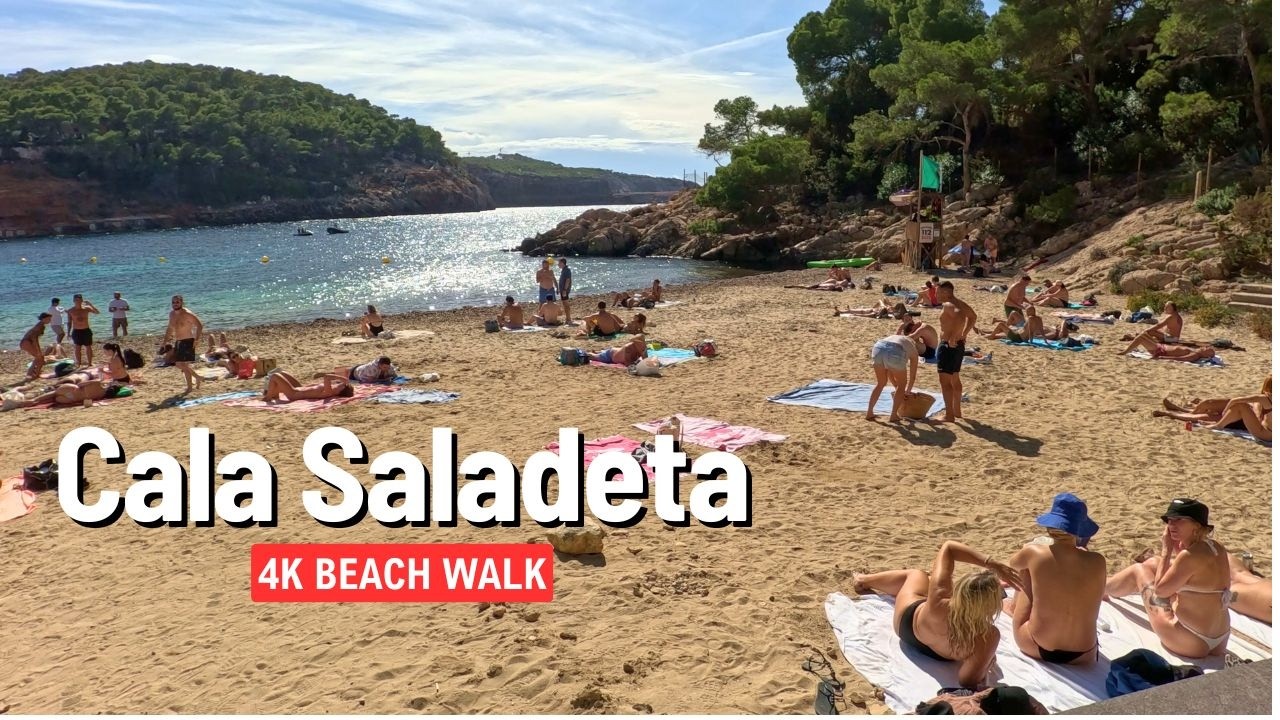 IBIZA 🌴 Cala Saladeta Beach Walk 🇪🇸 Guide 4K