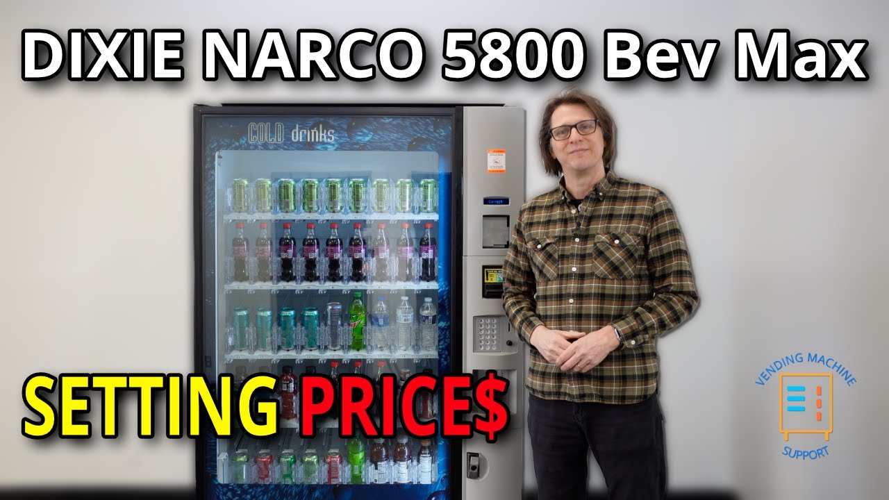 Dixie Narco 5800 Drink Vending Machine: How to set your prices