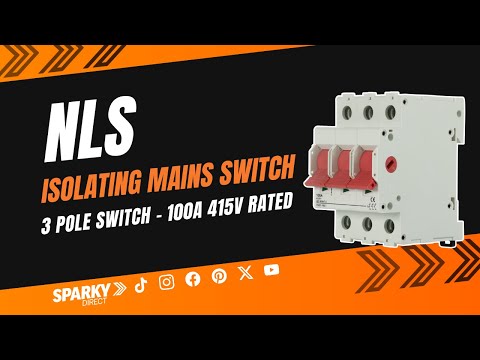 NLS 30542 | Isolating Mains Switch 3 Pole 100A 415V