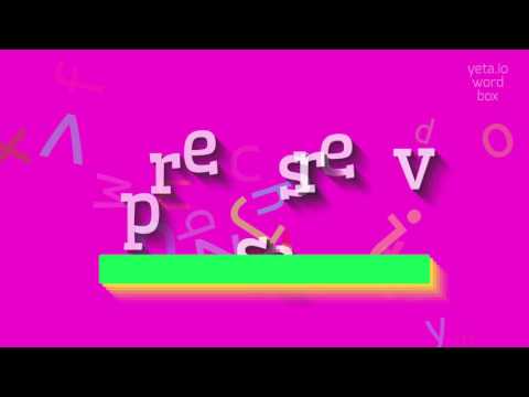 How to say "preserves"! (High Quality Voices)