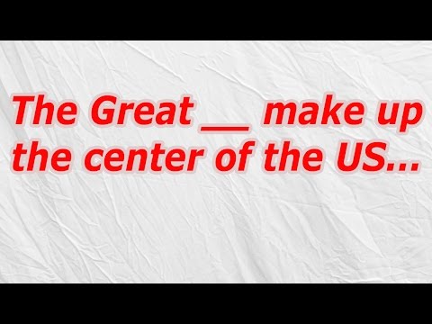 The Great, make up the center of the US (CodyCross Crossword Answer)