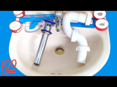 Como colocar una trampa de lavabo - Plomería