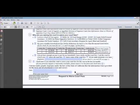 California court fee waiver - Law Office of Andy I. Chen