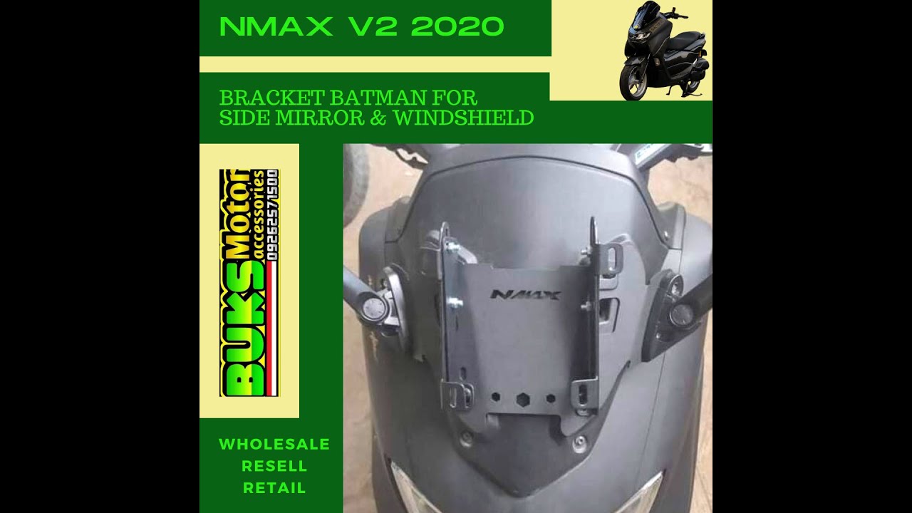 BMA NMAX V2 2020 Batman Bracket Adjustable for Side Mirror and Windshield