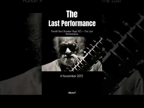 The Final Raga | Ravi Shankar’s Last Stage Moment #ravishankar #sitar #indianclassicalmusic #shorts