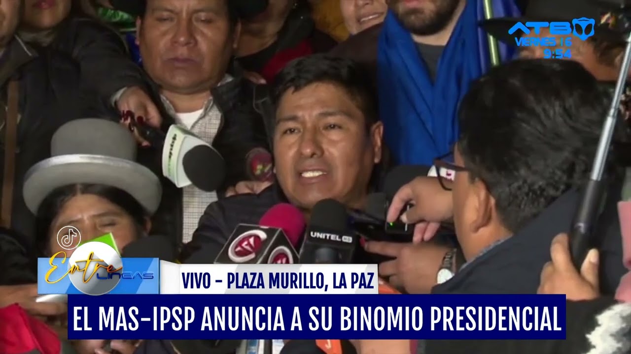 MAS anuncia su binomio presidencial: Eduardo Del Castillo y Milán Berna ...