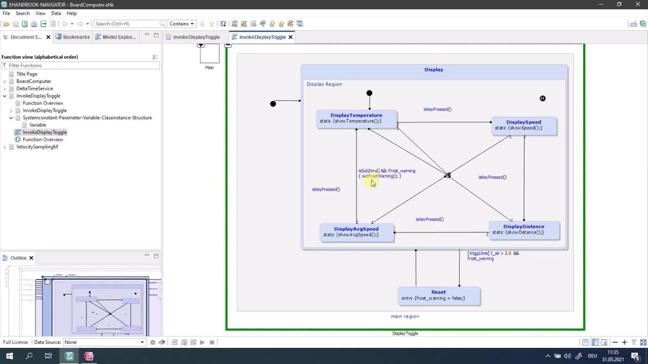 EHANDBOOK-NAVIGATOR V9.1 – Support for ASCET-DEVELOPER State Machines