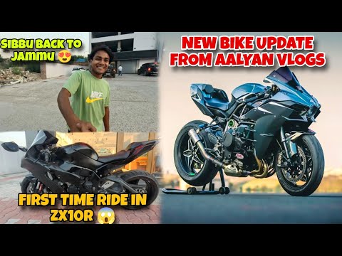 @aalyanvlogs1299 NEW BIKE UPDATE ????||SIBBU BACK TO JAMMU|| Kawa h2r