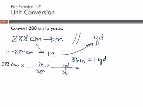 Unit Conversion: cm to yards