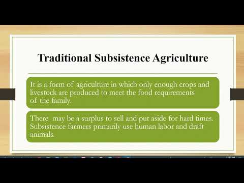 vide what are types of subsistence agricultural in the tropics?