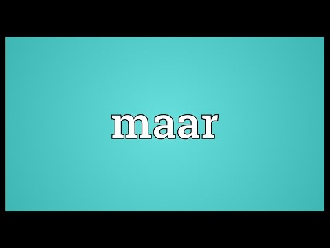 Maar Meaning