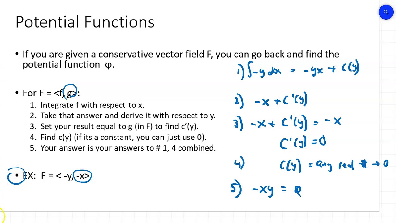 Calculus 3:  Sec. 17 3 Conservative Vector Fields