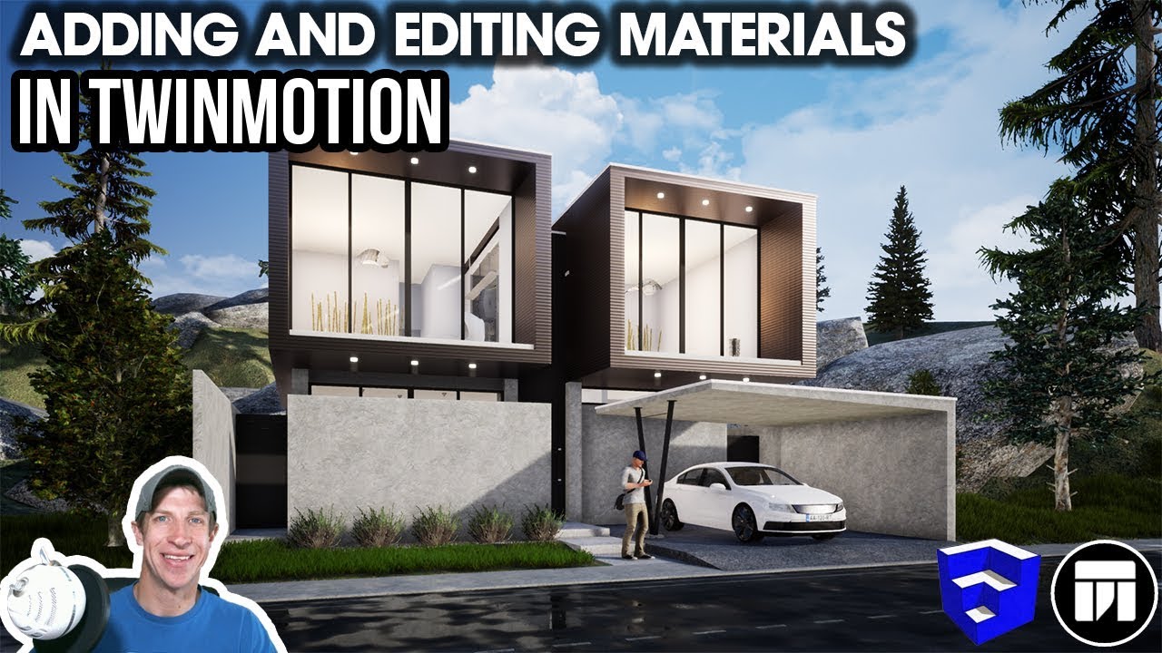 SketchUp to Twinmotion - Materials Tutorial - Edit, Add, and Replace Materials!