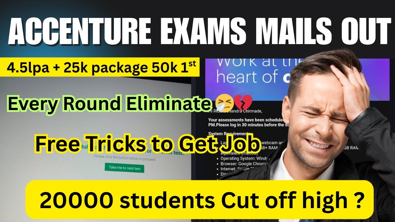 Accenture associate software engineer|how To get job accenture|accenture exams 2026 cut off high 🥲